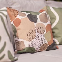 icon® Muted Pebble Print Indoor-Outdoor Cushion, Multicolour