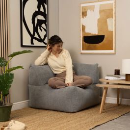 icon® Tetra Corduroy Modular Corner, Charcoal