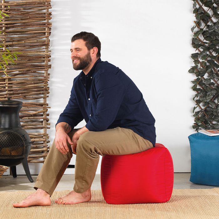 Veeva Cube Footstool Bean Bag Indoor Outdoor