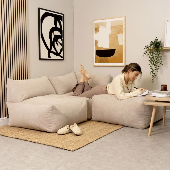 icon Tetra Corduroy Floor Sofa Set