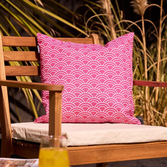Veeva Deck Stripe Outdoor Cushion Pink
