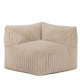 icon® Tetra Sofa Set, Ribbed Faux Fur Natural